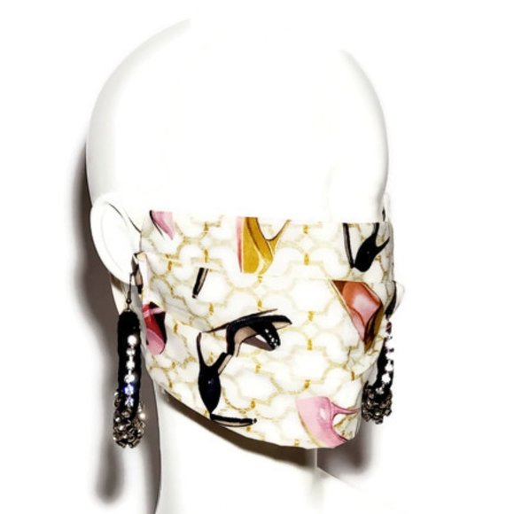 FJ | Accessories | Fashion High Heel Handmade Face Mask Reuse Wash ...